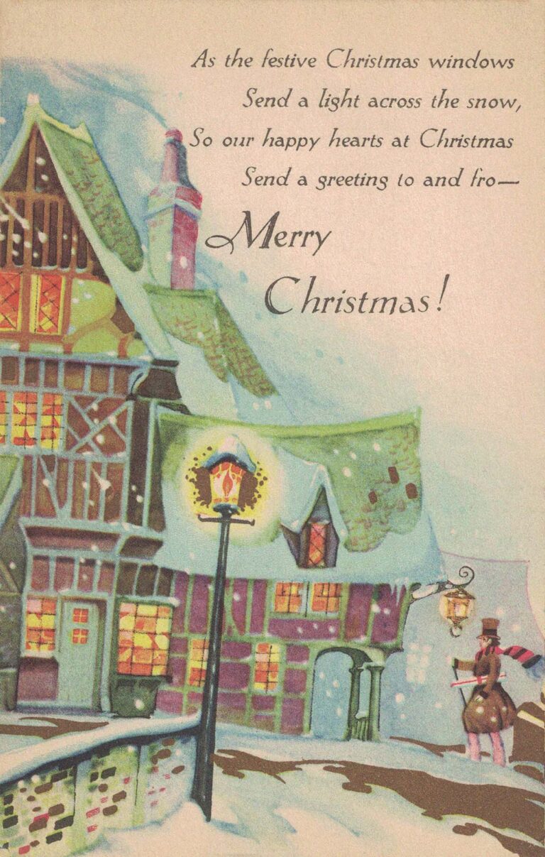 Free Printable Vintage Christmas Postcards - Rose Clearfield