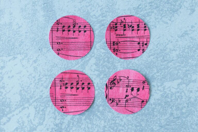 DIY Simple Sheet Music Ornaments • Rose Clearfield