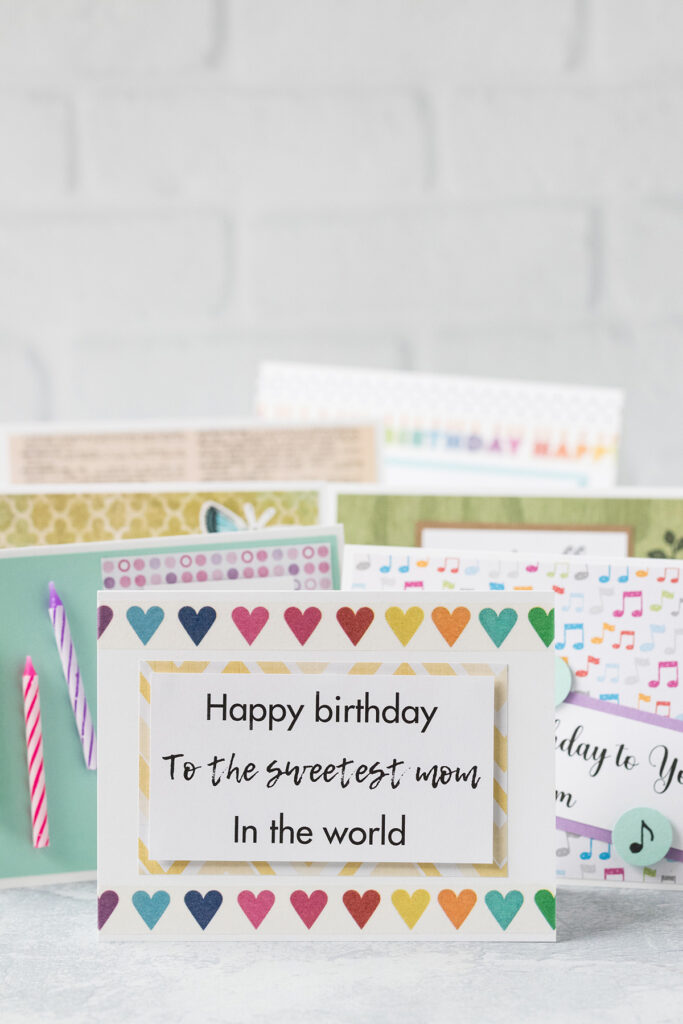 12 Easy DIY Mom Birthday Cards Rose Clearfield