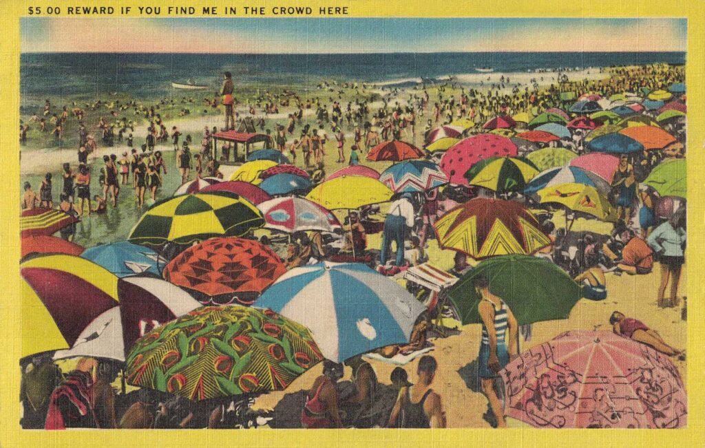 Free Printable Vintage Beach Postcards • Rose Clearfield