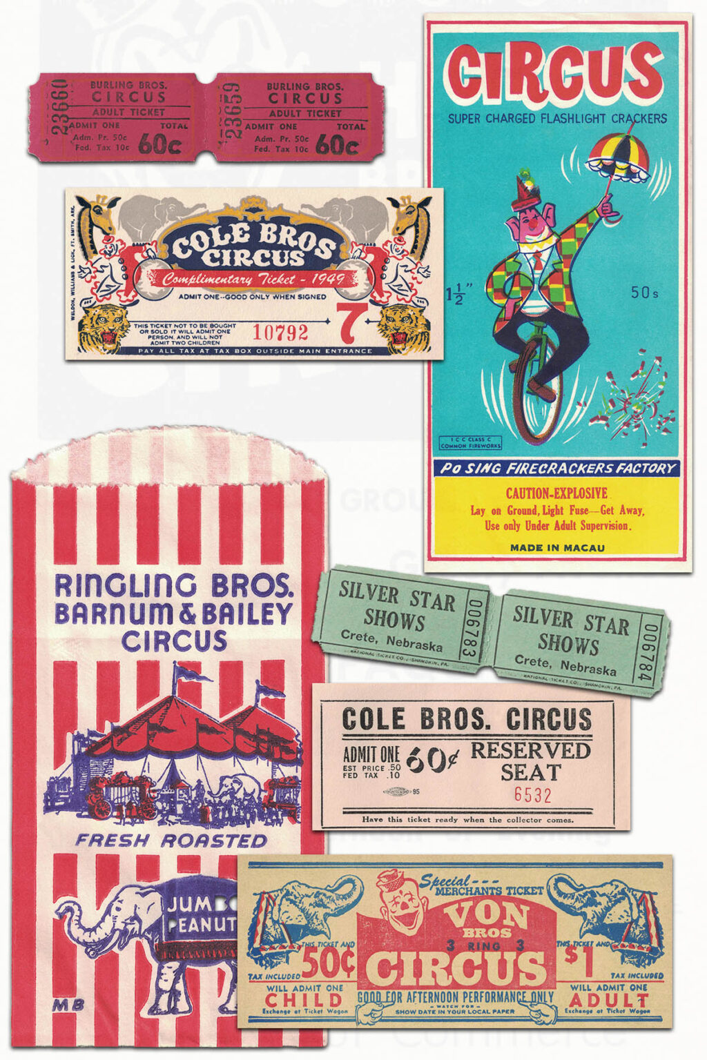 Free Printable Vintage Circus Ephemera • Rose Clearfield