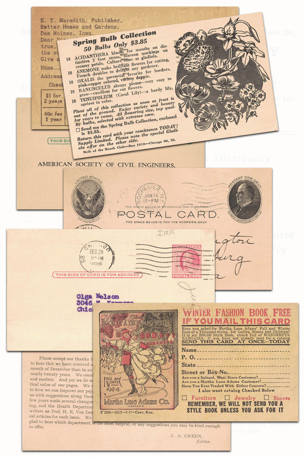 Vintage Advertising Postcards Preview 1 • Rose Clearfield