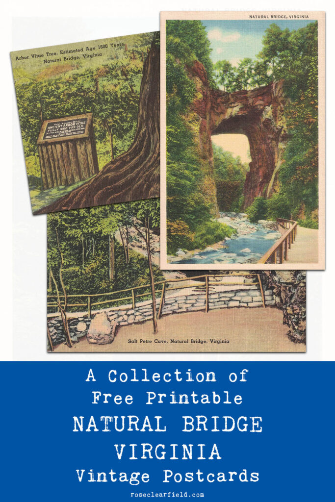 A Collection of Free Printable Natural Bridge Virginia Vintage ...
