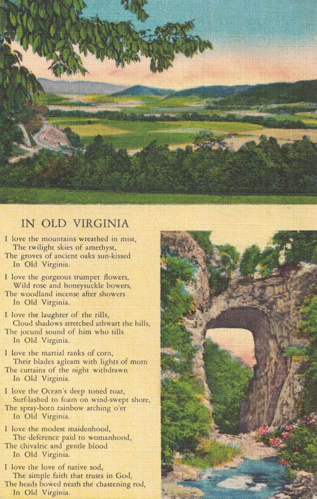 Free Printable Vintage Natural Bridge Virginia Postcards • Rose Clearfield