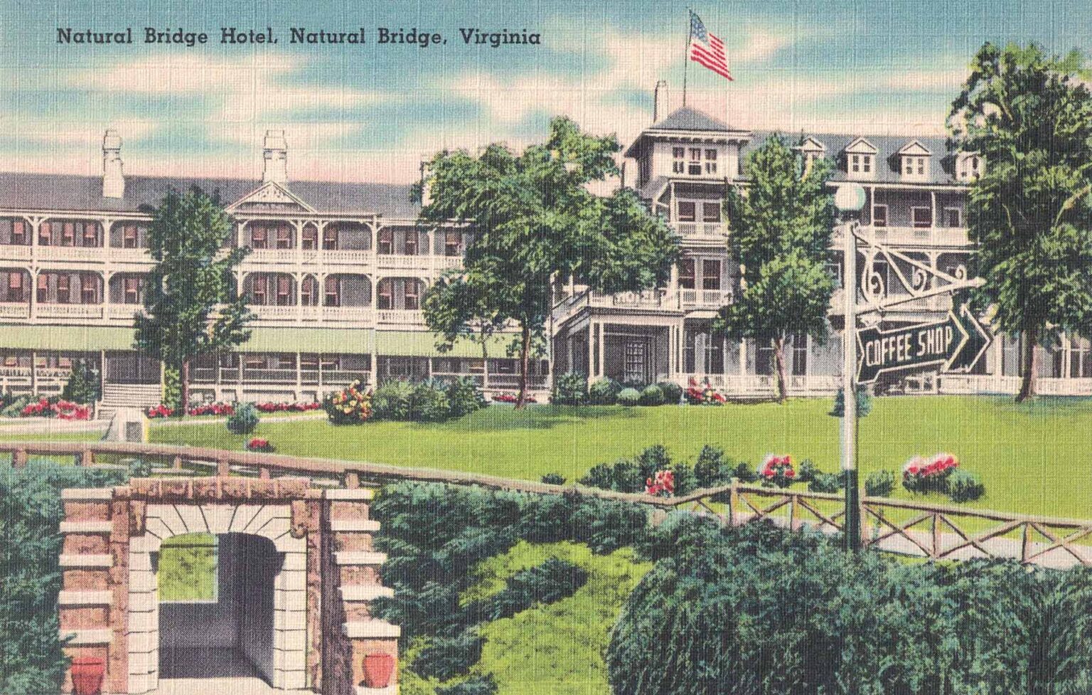 Free Printable Vintage Natural Bridge Virginia Postcards • Rose Clearfield