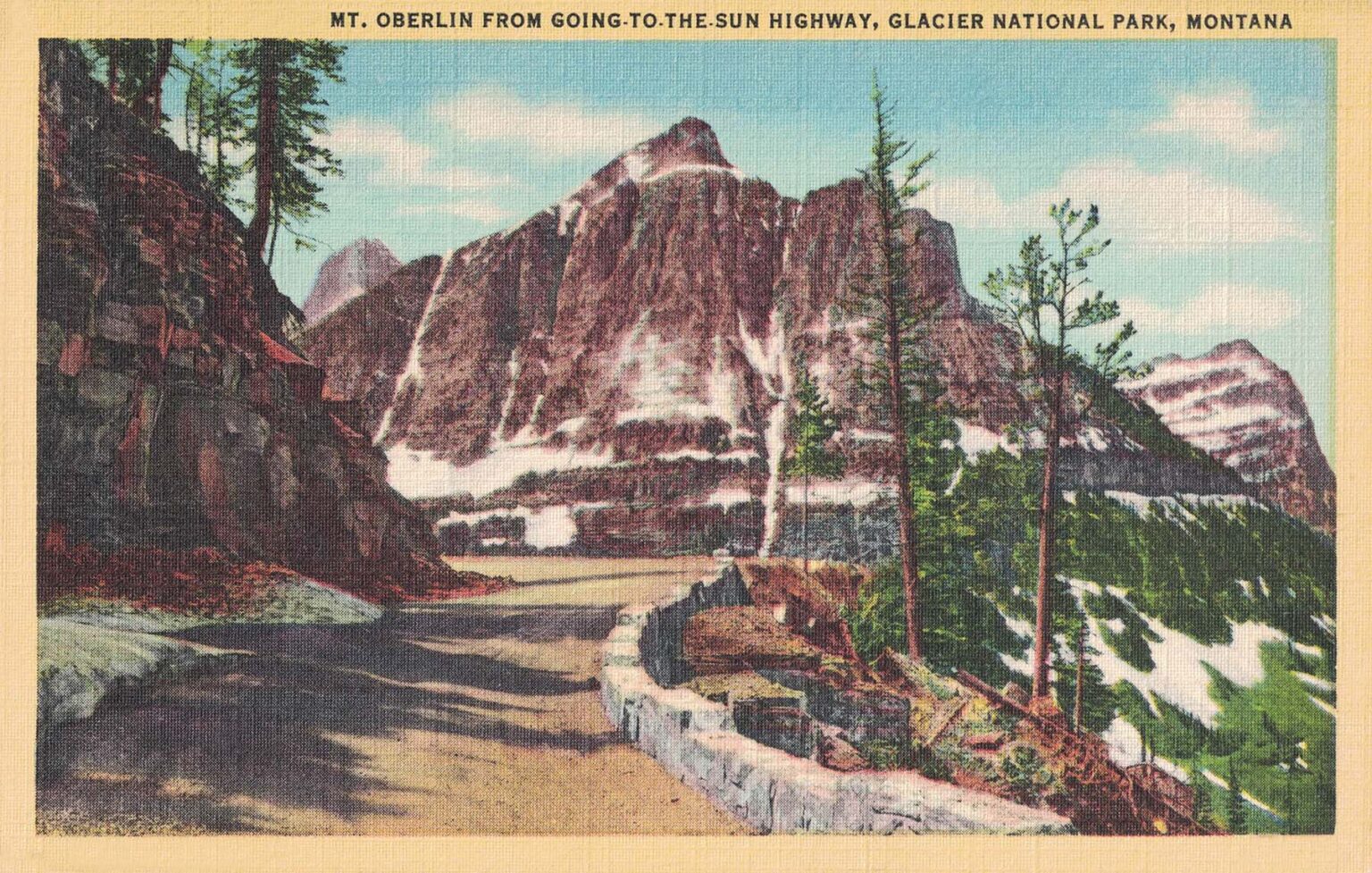 Free Printable Vintage Glacier National Park Postcards • Rose Clearfield