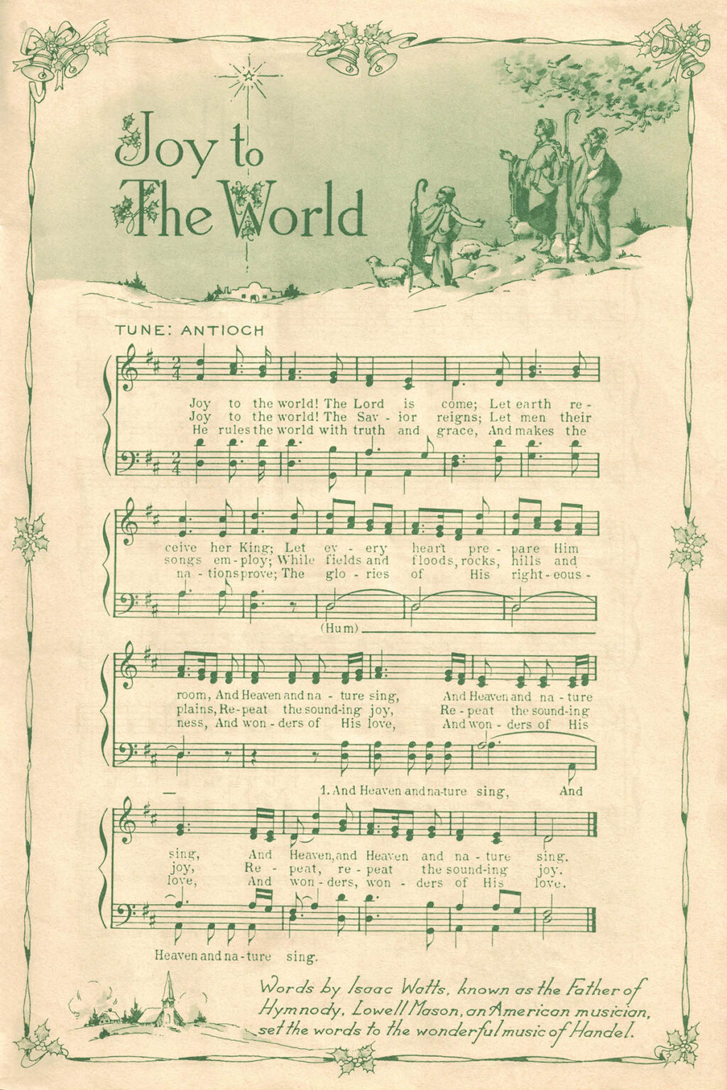 Christmas Carols Phoenix 1953 Joy to the World Preview • Rose Clearfield