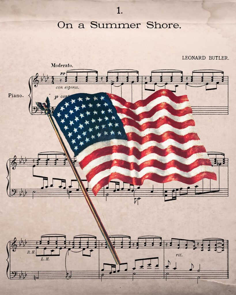 Free Printable Vintage Summer Sheet Music Wall Art • Rose Clearfield