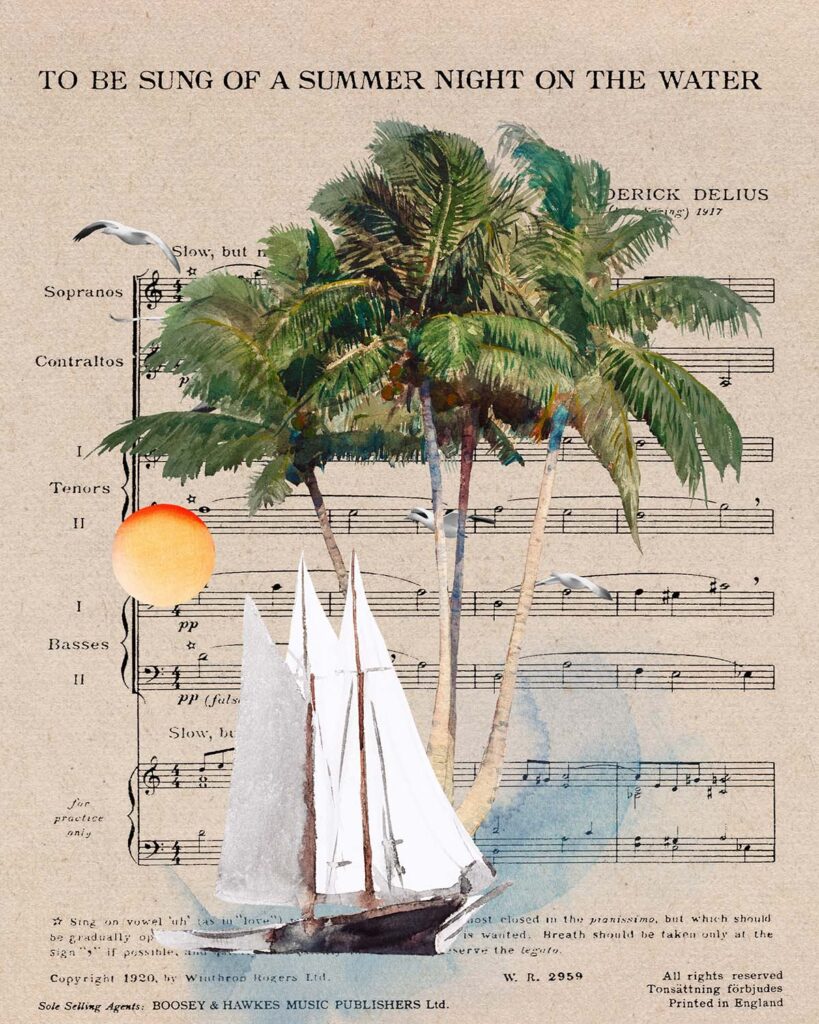 Free Printable Vintage Summer Sheet Music Wall Art • Rose Clearfield