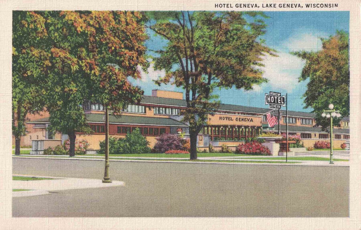 Free Printable Vintage Lake Geneva Wisconsin Postcards • Rose Clearfield