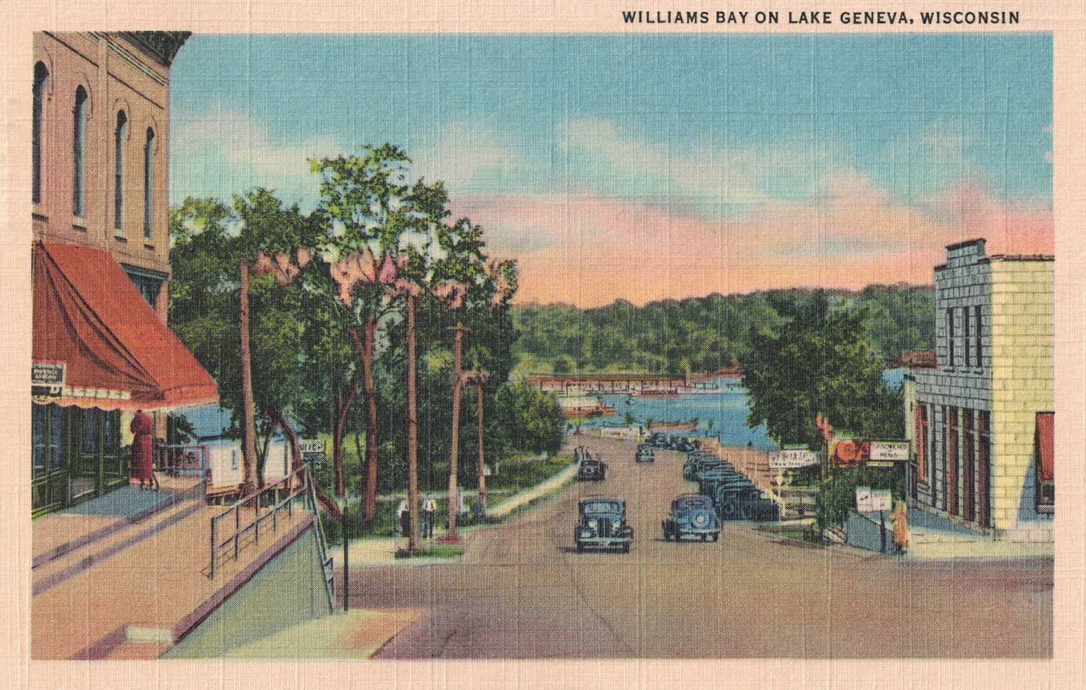 Free Printable Vintage Lake Geneva Wisconsin Postcards • Rose Clearfield