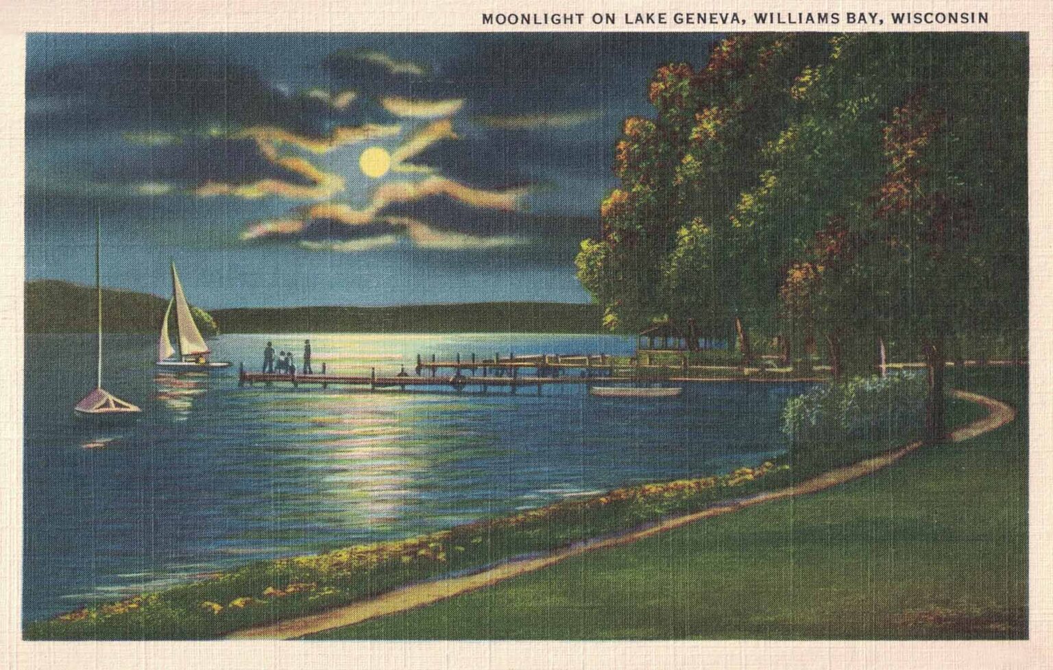 Free Printable Vintage Lake Geneva Wisconsin Postcards • Rose Clearfield