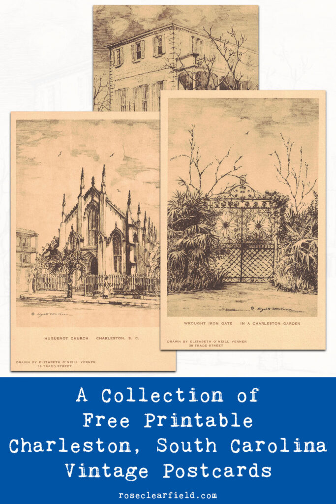 A Collection of Free Printable Charleston South Carolina Vintage ...